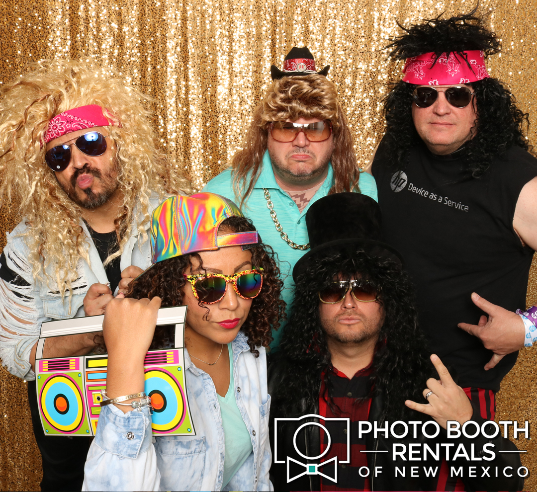80's Themed Corporate Event Rocks The House! - NM Photobooths